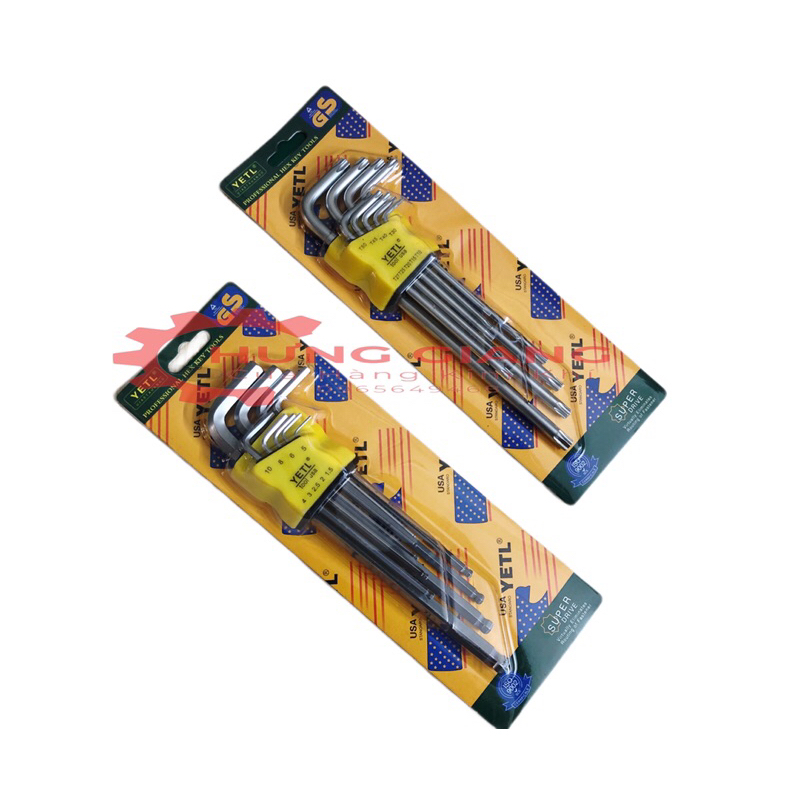 Bộ lục giác ĐẦU BI và HOA THỊ 9 chi tiết YETL | Shopee Việt Nam