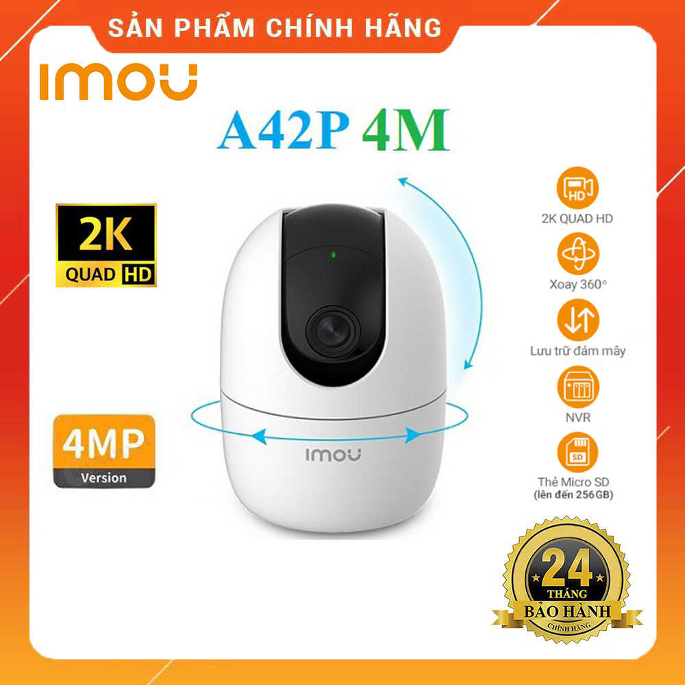 Camera IP không dây 360 độ IMou Ranger 2 A42 4.0Mp đàm thoại 2 chiều kết nối wifi, Lan. | Shopee ...