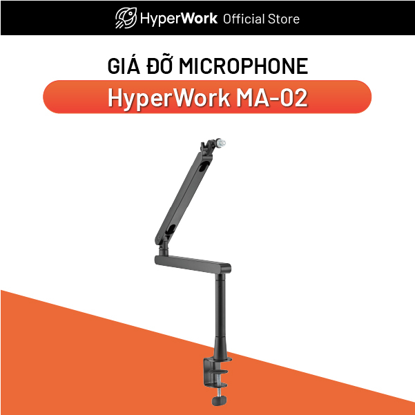 Giá Đỡ Microphone HyperWork MA-02 - Thiết Kế Cột Nâng Có Thể Tháo Rời Để Tùy Chỉnh Chiều Cao ...