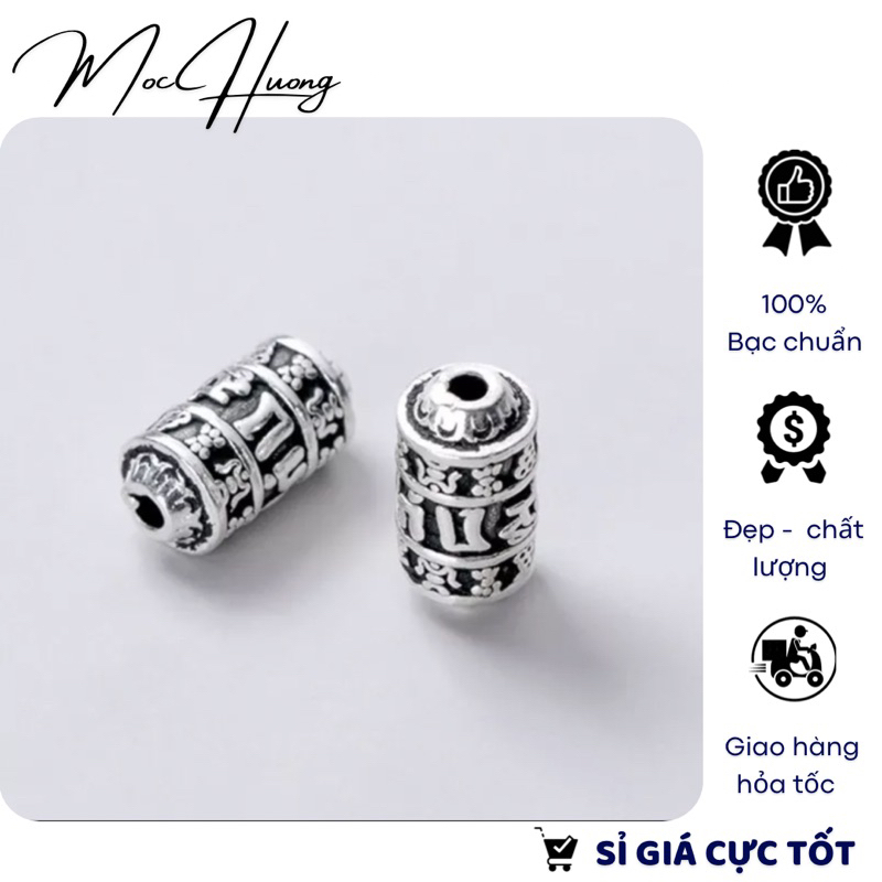 [S925] Charm bạc trụ lục chú Ommani Pad Mehum - MH405 | Shopee Việt Nam