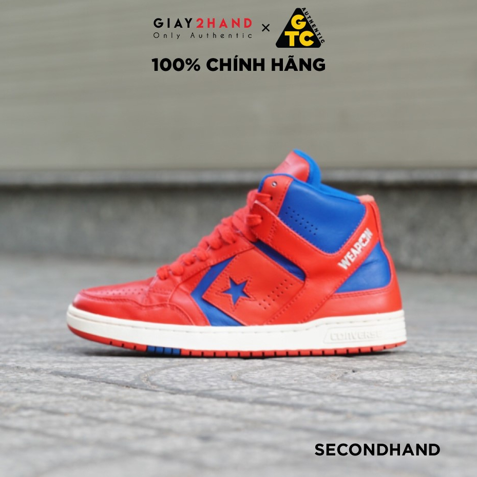 [2hand] CONVERSE WEAPON 86 RED WHITE BLUE 144546C GIÀY CŨ CHÍNH HÃNG ...