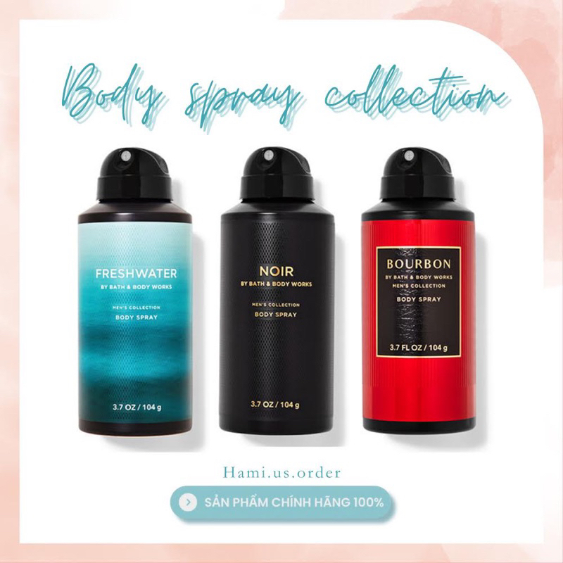 [AUTH-bill Mỹ] Body spray xịt khử mùi toàn thân Bath & Body Works dành ...
