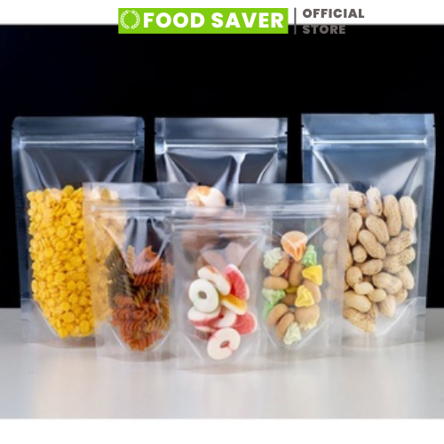Túi zip đáy đứng trong suốt, 1kg túi zip 2 mặt trong đựng thực phẩm0 ...
