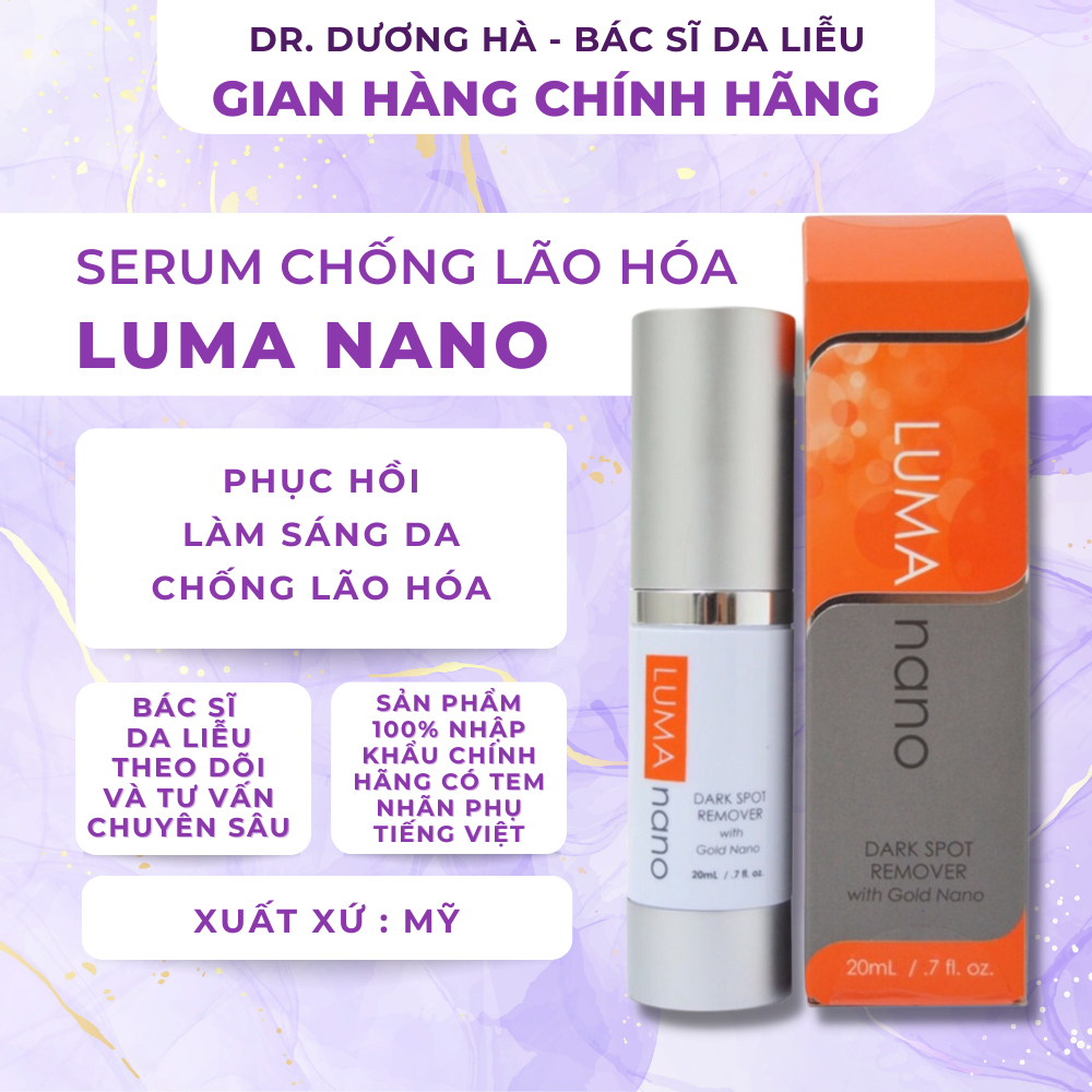HÀNG CHÍNH HÃNG Serum giảm nám da Luma Nano Dark Sport Remover with ...