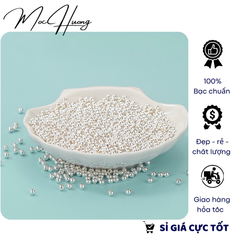 [Siêu rẻ] [S925] Combo 10 bi bạc 2mm - MH391 MOCHUONG JEWELRY | Shopee ...