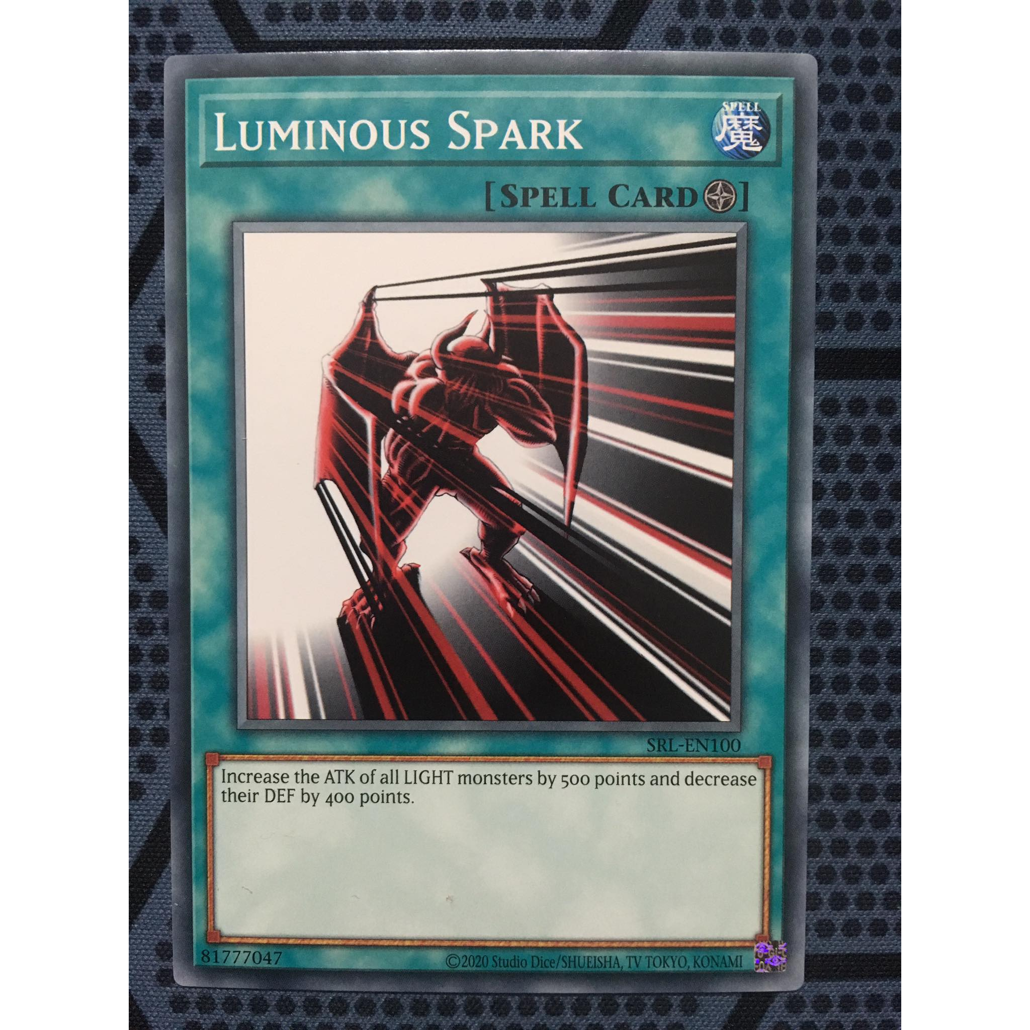 Bài yugioh thời đầu duel monster - Luminous Spark - SRL-EN100 - Common Unlimited (25th Reprint ...
