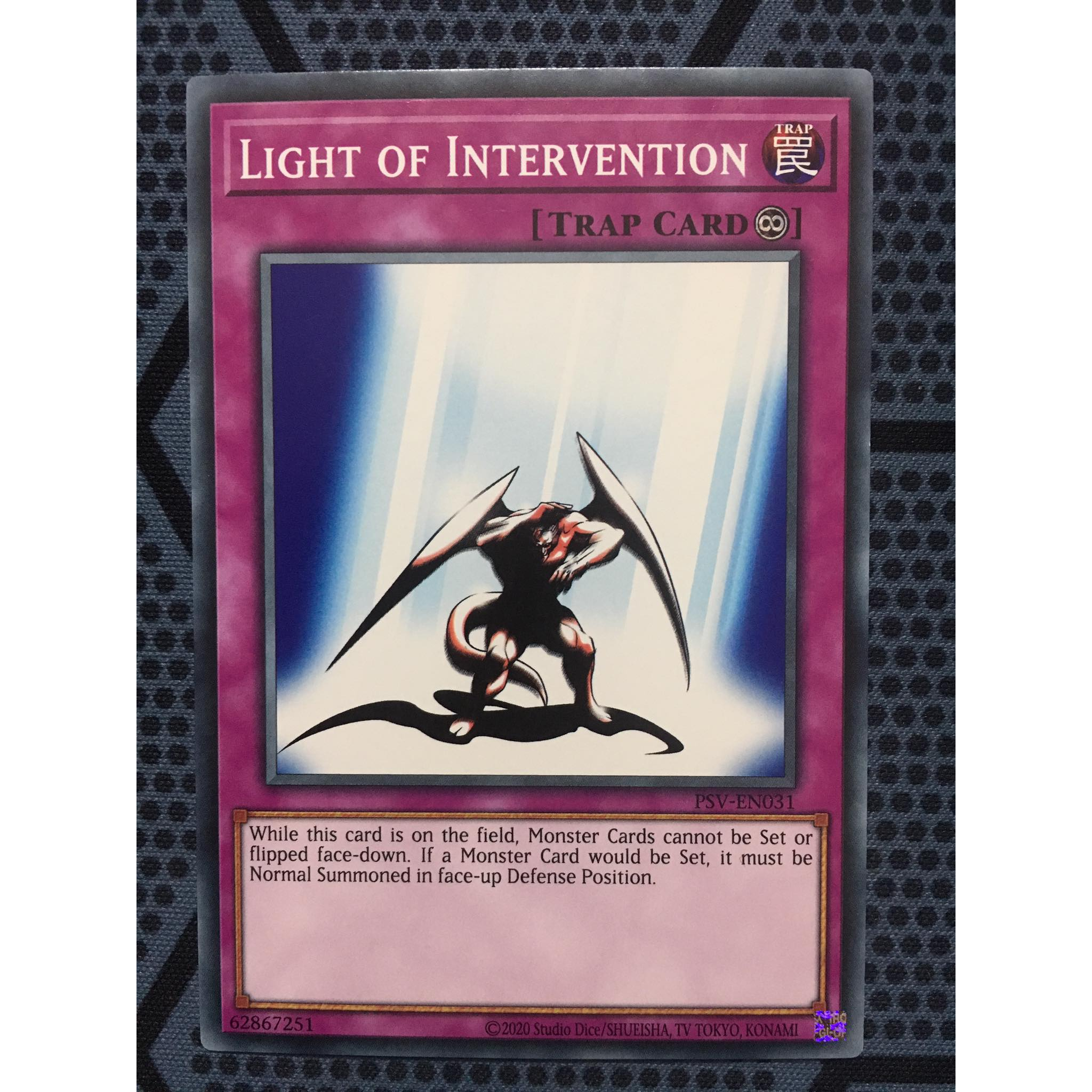 Bài yugioh thời đầu duel monster - Light of Intervention - PSV-EN031 ...