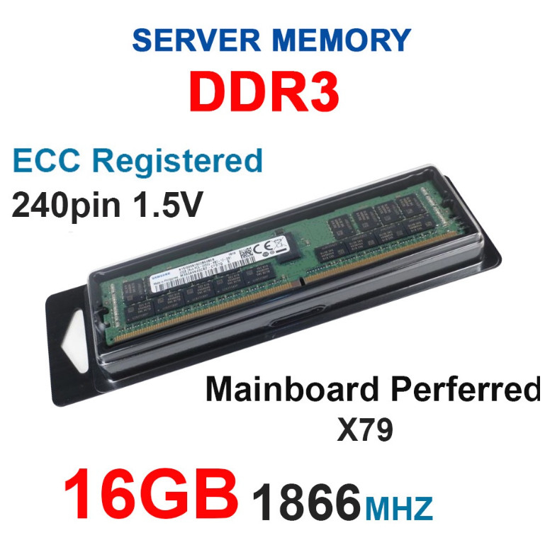 Bộ nhớ RAM DDR3 ECC REG 16G 1866Mhz - Dùng cho WorkStation X79 | Shopee Việt Nam