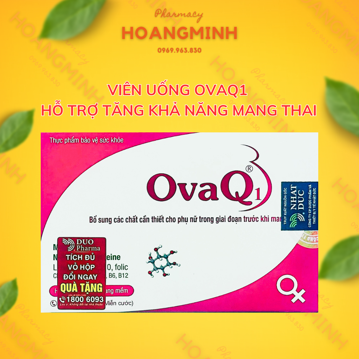 VIÊN UỐNG OVAQ1 |HỘP 30 VIÊN| HỖ TRỢ TĂNG KHẢ NĂNG MANG THAI | Shopee ...