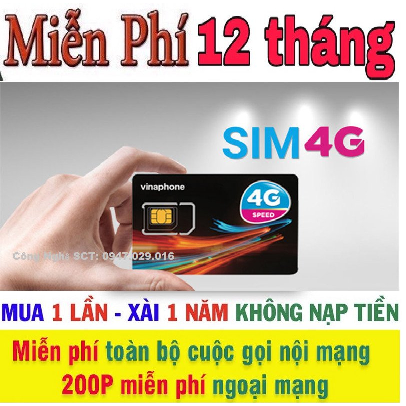 SIM 4G VINAPHONE MIỄN PHÍ 1 NĂM KHÔNG CẦN NẠP THẺ SIM U1500 VD149 TD49 D500 FHAPPY - SIM KÈM BẢO ...
