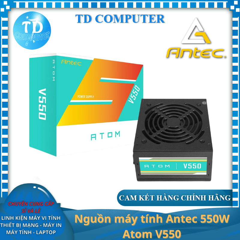 Nguồn máy tính Antec 550W Atom V550 Công suất thực - Hàng chính hãng ...
