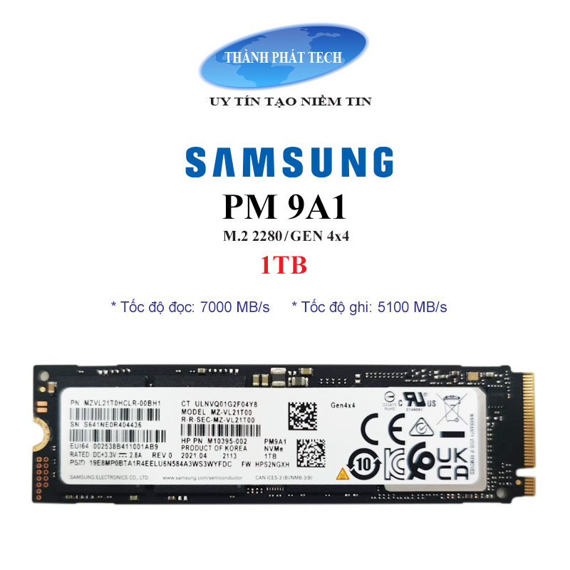Ổ Cứng SSD Samsung PM9A1/Pm9C1 1TB/512GB/256GB M2 Pcle Gen 4 Tốc Độ ...