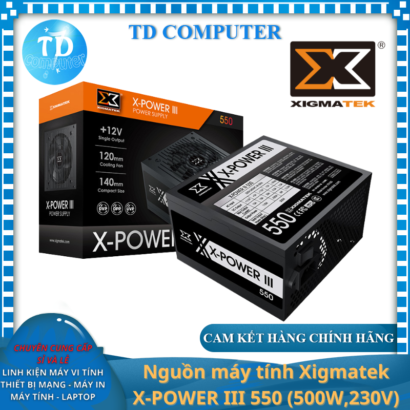 Nguồn máy tính Xigmatek X-POWER III 550 (500W,230V) - Hàng chính hãng | Shopee Việt Nam