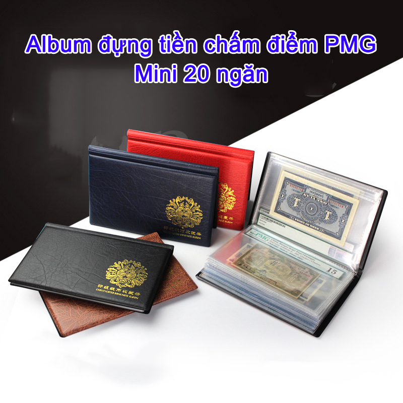 Album Đựng Tiền Chấm Điểm PMG Mini gồm 20 lá phơi trong suốt để được 20 ...