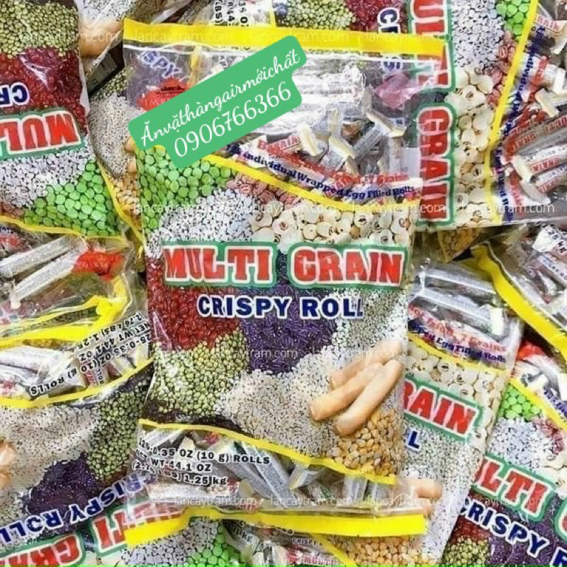 [NEW DATE 04/2025]Bánh Ngũ Cốc Multi Grain Crispy Roll Mỹ 125 Cây - 1 ...