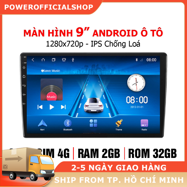 Màn android ô tô 7 inch Wifi Ram 2G - rom 32G, lắp được cho tất cả các dòng xe ô tô có bản đồ ...