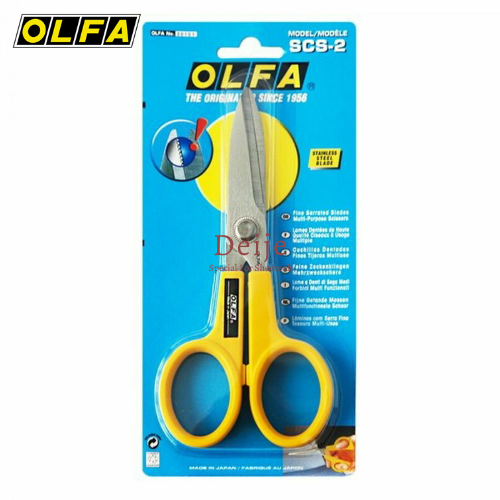 Kéo cắt đa năng Nhật OLFA SCS-2 (Lưỡi không gỉ, răng cưa) | Shopee Việt Nam