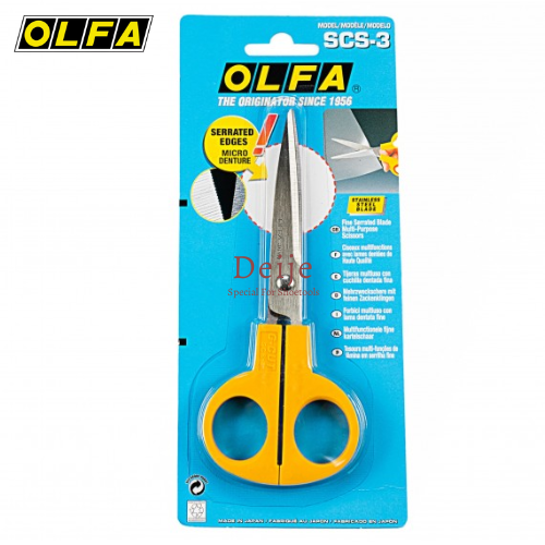 Kéo cắt đa năng Nhật OLFA SCS-3 (thép không gỉ, lưỡi răng cưa) | Shopee Việt Nam