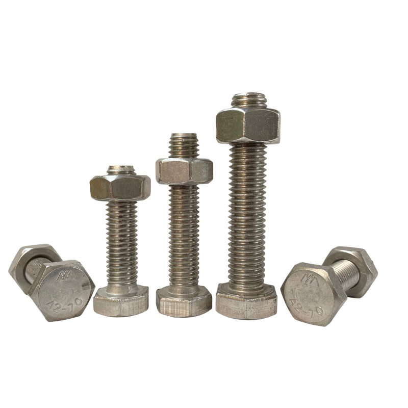 Bulong (Bu lông) con tán lục giác ngoài INOX M6, M8, M10, M12 - Ốc lục ...