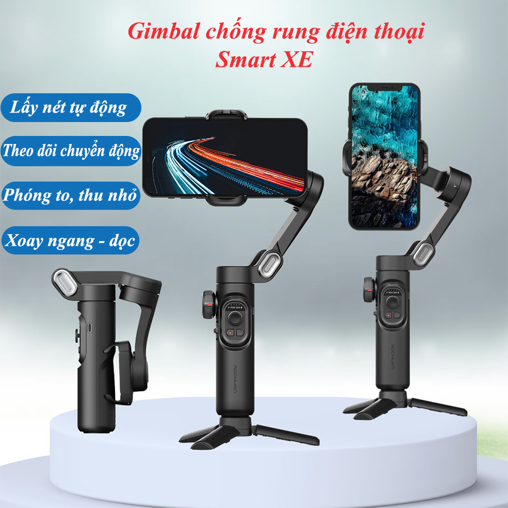 Gimbal chống rung điện thoại Smart XE, Gậy quay video chống rung tốt hơn Gimbal smart xpro ...