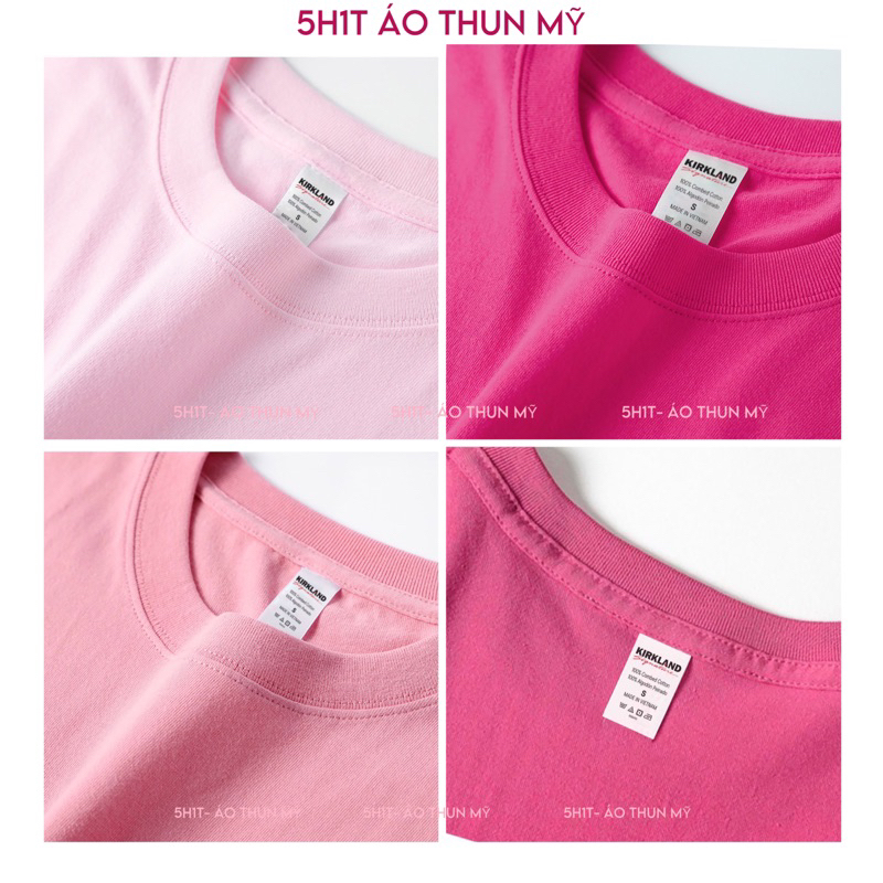 ÁO THUN KIRKLAND DÁNG RỘNG MÃ MÀU HỒNG / 5H1T | Shopee Việt Nam