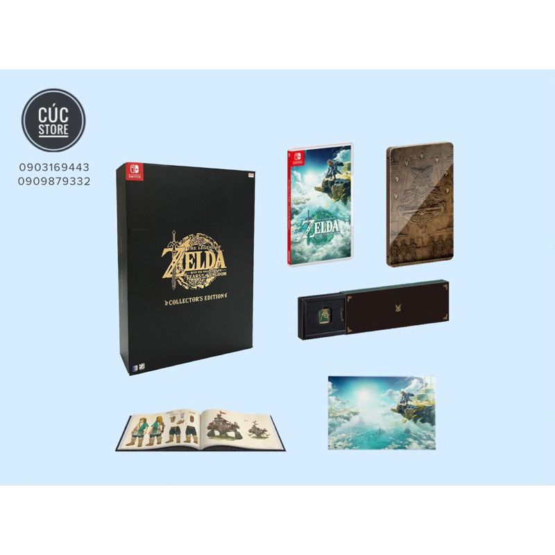 Băng chơi game Nintendo: The Legend of Zelda: Tears of the Kingdom Collector's Edition | Shopee ...