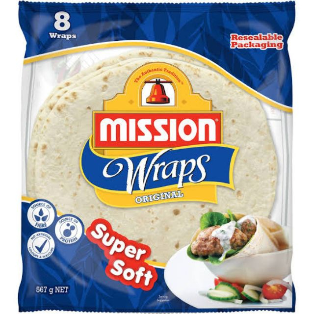 Vỏ bánh Roti Tortillas Wraps Mission gói 360g 8PCS | Shopee Việt Nam