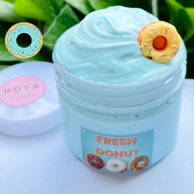 Fresh Donut/ Slay Slime Bánh Donut Tươi Mới/ Đồ Chơi Slime Kèm Charm ...