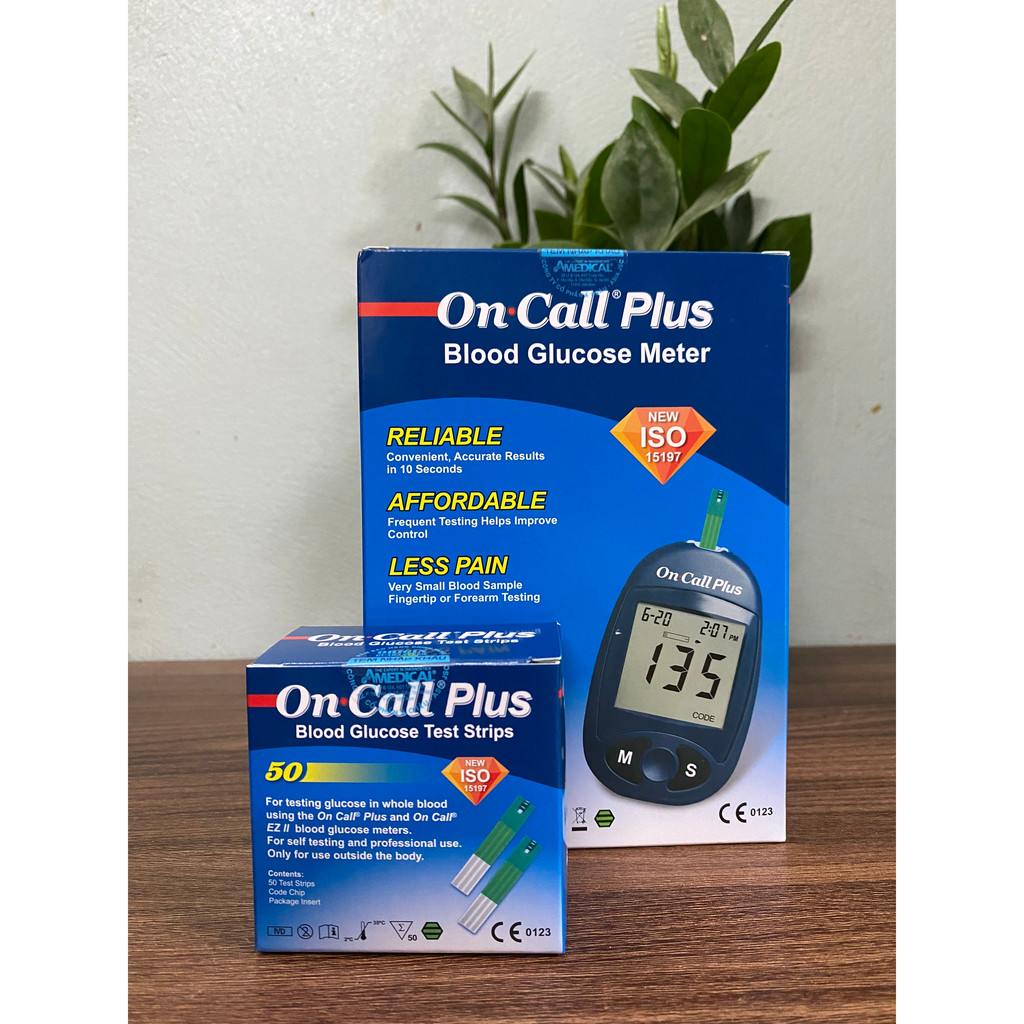 Máy đo đường huyết OnCall Plus siêu nhạy (Hàng chính hãng, tặng kèm 25 ...