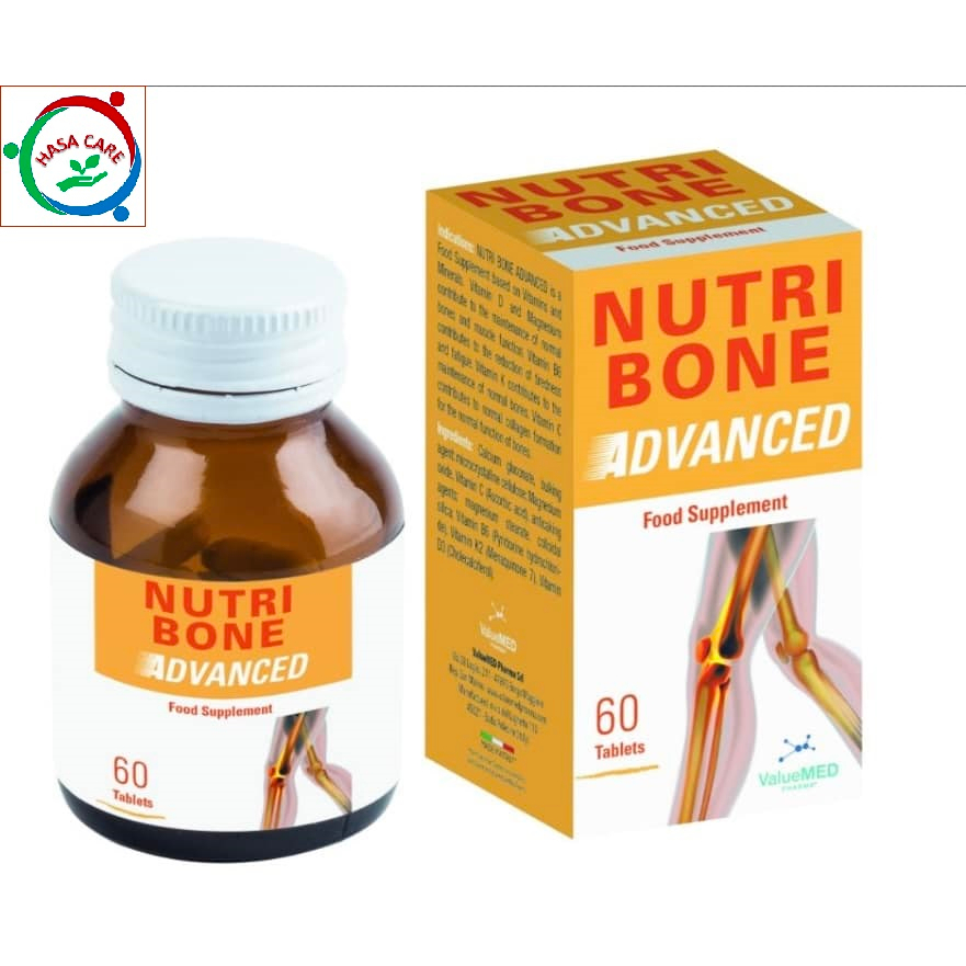 Canxi hữu cơ _ NUTRI BONE ADVANCED _ 60 viên _ Hộp vàng cam | Shopee ...
