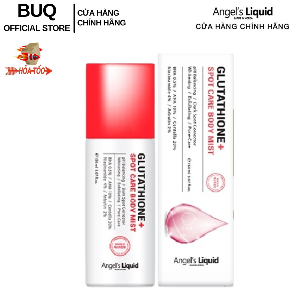 Xịt Giảm Mụn Lưng Angel Liquid Glutathione Plus Centella Calming Body ...