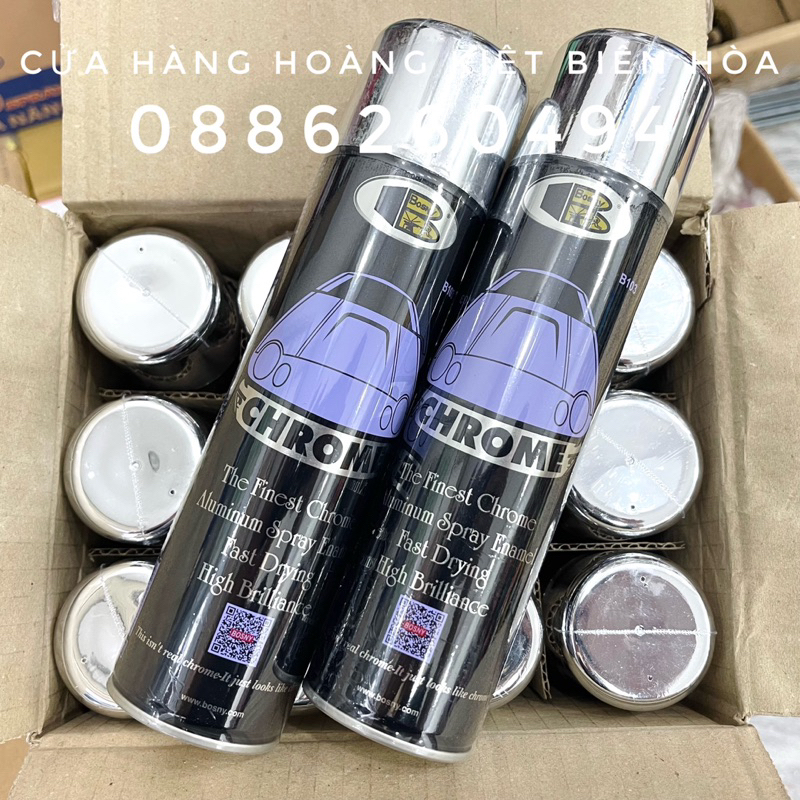 SƠN XỊT MẠ INOX CHROME BOSNY THÁI LAN | Shopee Việt Nam