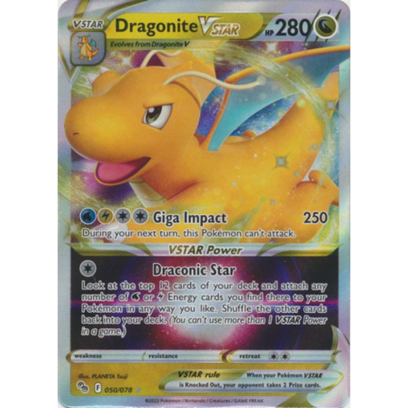 Thẻ pokemon Dragonite VSTAR - 050/078 - Ultra Rare Pokemon Go Singles ...
