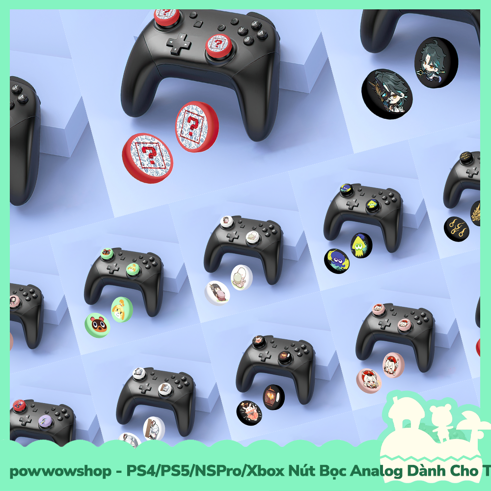 [Sẵn VN - Hỏa Tốc] NSPro/PS4/PS5/Xbox Set 2 Nút Bọc Dành Cho Analog Tay Cầm Controller Phong ...
