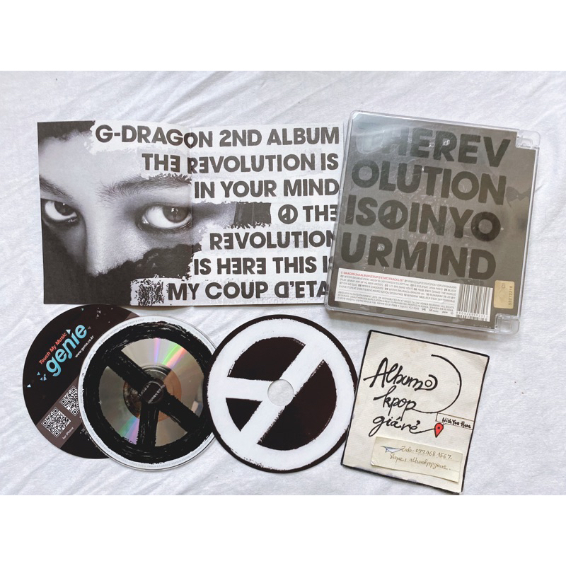 Bigbang Gdragon album Coup D’etat đã khui seal, gồm CD và mini ...
