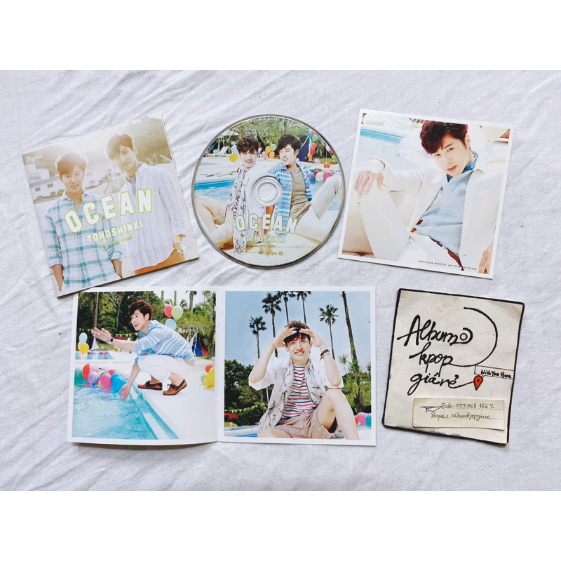 Dbsk Tvxq Album Nhật Ocean đã khui seal, gồm Cd và Mini booklet. | Shopee Việt Nam