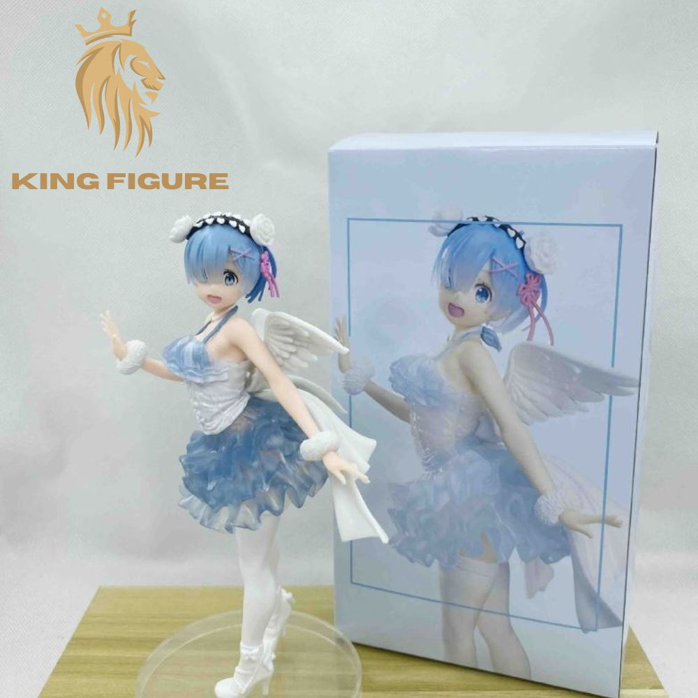 [Có Box] 24cm Mô hình Rem Angel Thiên Thần Váy Xanh King Figure ...