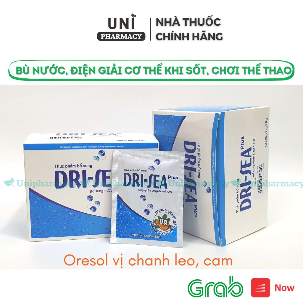 Oresol cam chanh leo Drisea bù nước điện giải cho cơ thể mất nước đi ...