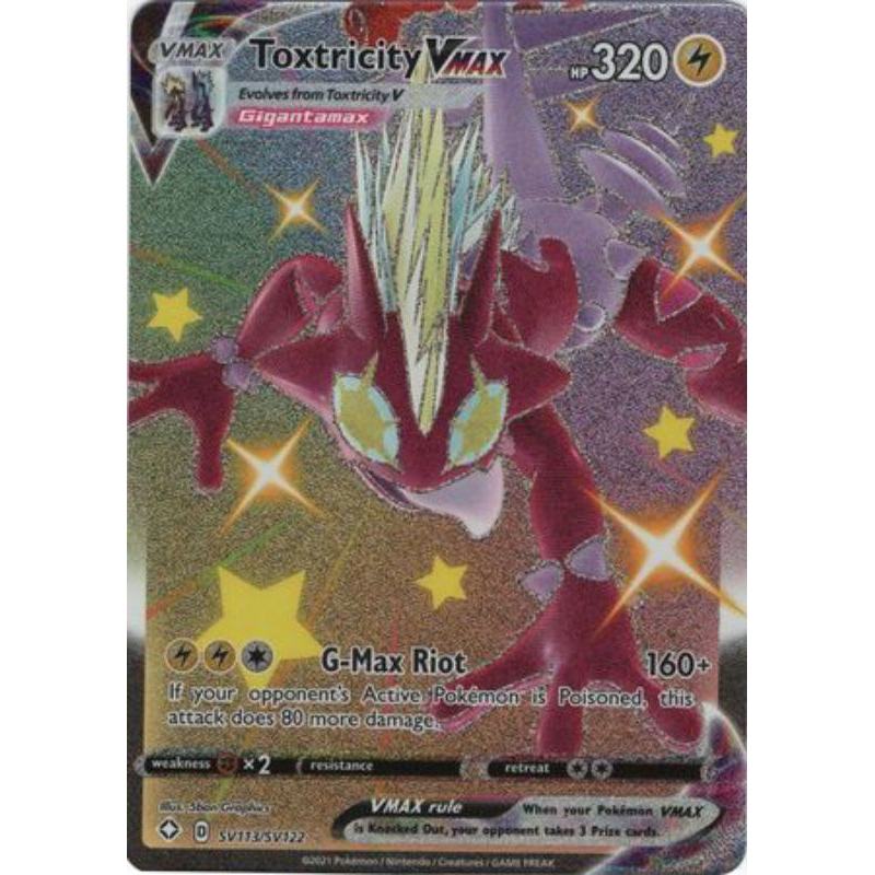 Thẻ pokemon Toxtricity VMAX - SV113/SV122 - Shiny RareShining Fates ...