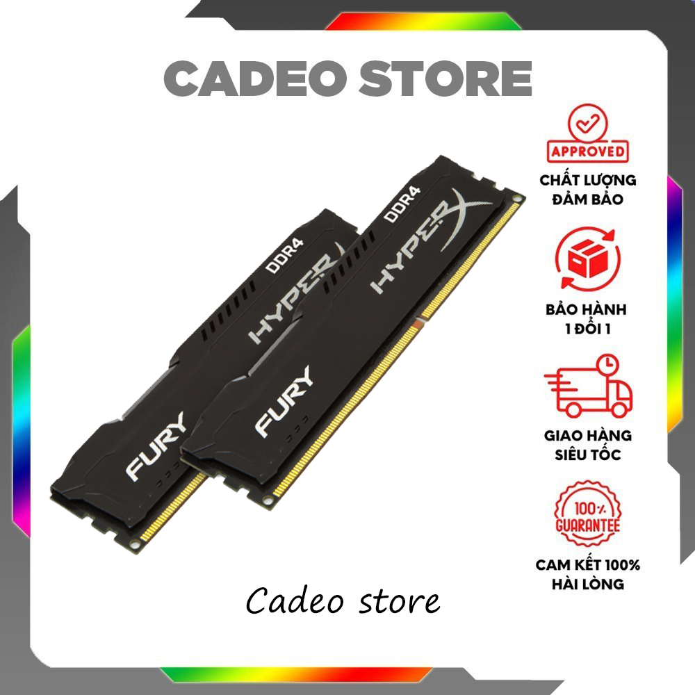 Ram PC Kingston HyperX Fury Black 8GB Bus 2666 DDR4 hàng nhập khẩu bảo hành 36 tháng | Shopee ...