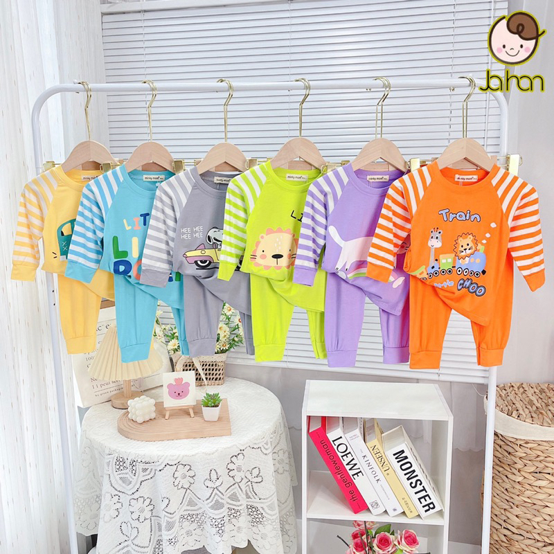 Bộ dài phối sọc dệt (9-21kg) | Shopee Việt Nam