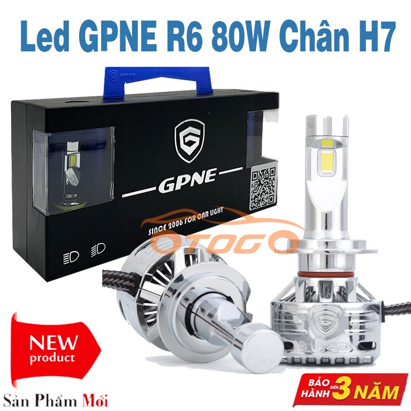 Bóng Led GPNE R6 80W Chân H7 Chính Hãng, Bảo Hành 3 Năm | Shopee Việt Nam