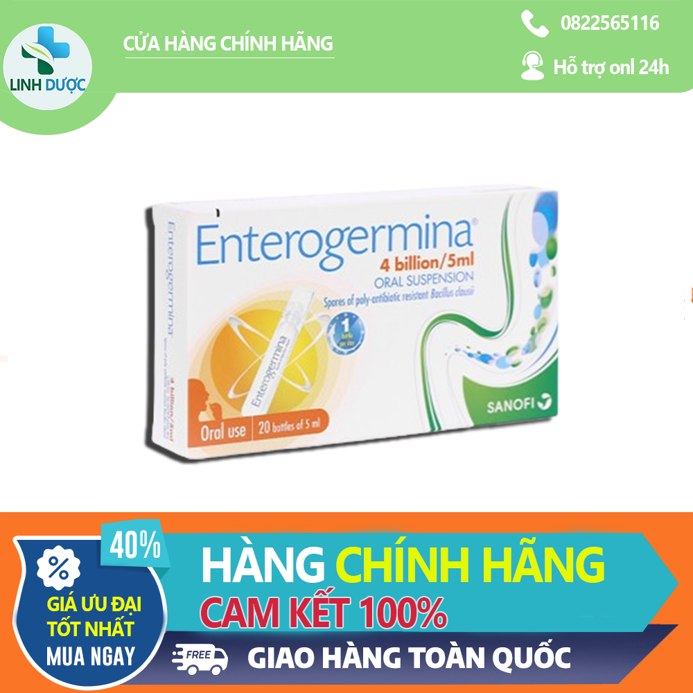 MEN VI SINH ENTEROGERMINA HỘP 20 ống - ỔN ĐỊNH HỆ TIÊU HOÁ CHO CÁC LỨA TUỔI | Shopee Việt Nam