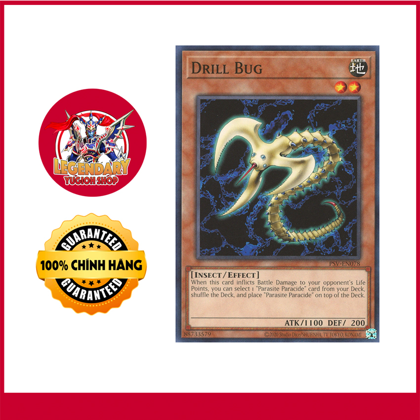 [Thẻ Bài Yugioh Chính Hãng] Drill Bug | Shopee Việt Nam