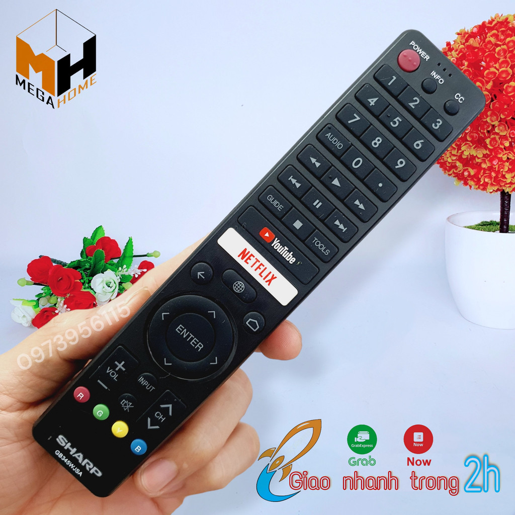 Điều khiển tivi Sharp, remote tivi Sharp smart, phím mềm hàng loại 1 | Shopee Việt Nam