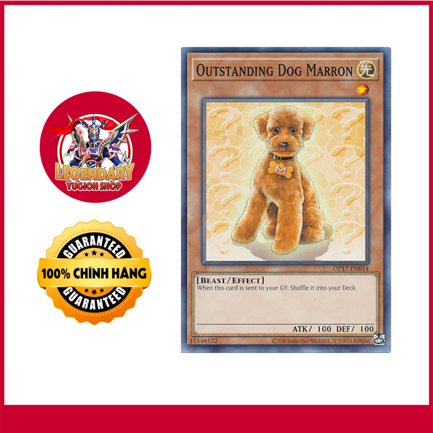 [Thẻ Bài Yugioh Chính Hãng] Outstanding Dog Marron | Shopee Việt Nam