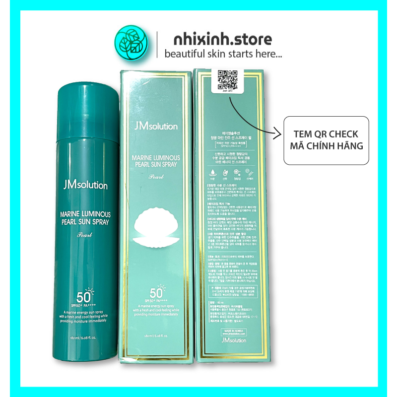 Xịt Chống Nắng JM Solution Marine Luminous Pearl Sun Spray SPF 50+/PA ...