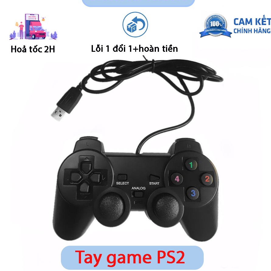 Tay Cầm Chơi Game PS2 / PS3 / PS4, Chính Hãng, Kết Nối Qua Cổng USB ...