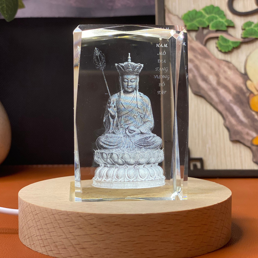 Tượng Phật Pha Lê 3D Kèm Đế Đèn Led Cao Cấp - Tuệ Nga | Shopee Việt Nam