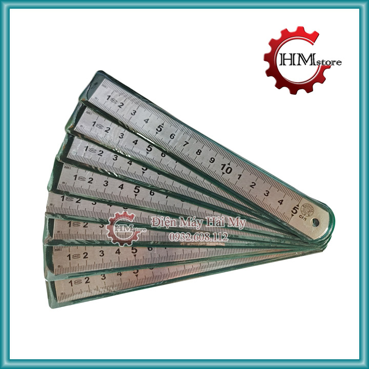 Thước lá 150mm BerryLion - Thước kẻ kim loại, thước đo inch, thước lá ...